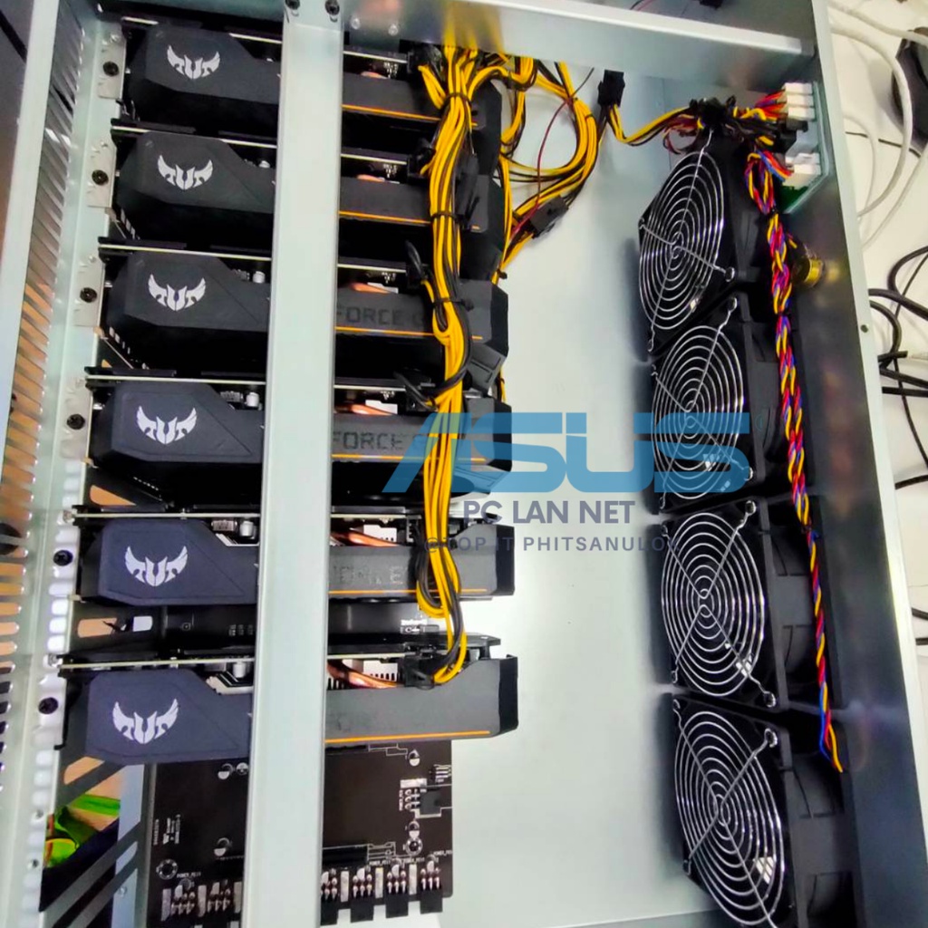 ยกริก พร้อมการ์ด Mining Rig With MSI 1660s /ASUS TUF 1660ti 6GB (พร้อม ...