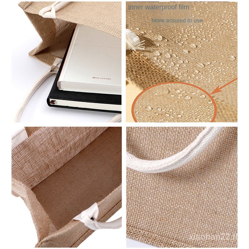 DIY Handbag Woemn Jute Bag Tote bag Plain Hand Painted DIY beg wanita ...