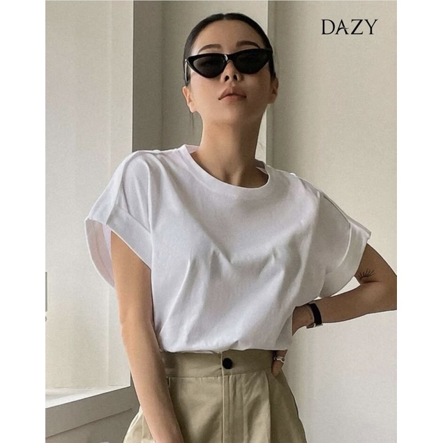 เสื้อยืดเปิดไหล่พิมพ์ลายจรวดและตัวอักษรกราฟฟิค Dazy - sheincornerhf.th ...