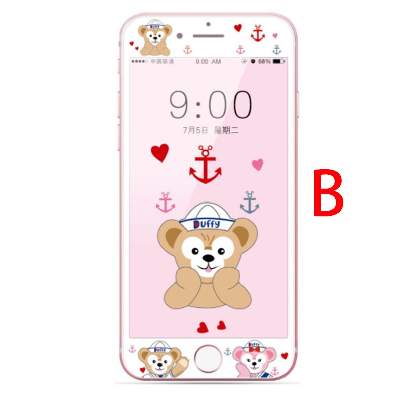 bear Front screen protector iphone6 ฟิล์มกระจกเต็มจอ iphoen7plus 6plus ...