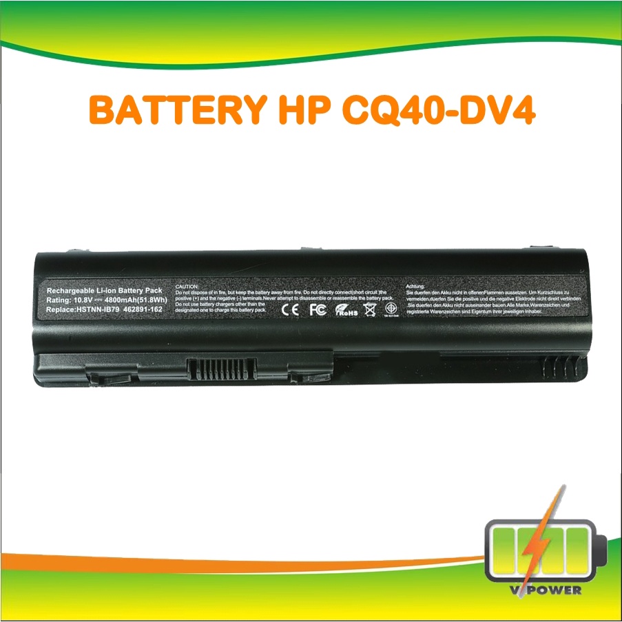BATTERY HP DV4-CQ40 สำหรับ HP HDX 16 Pavilion DV4 DV5 DV6 G50 G60 G70 ...
