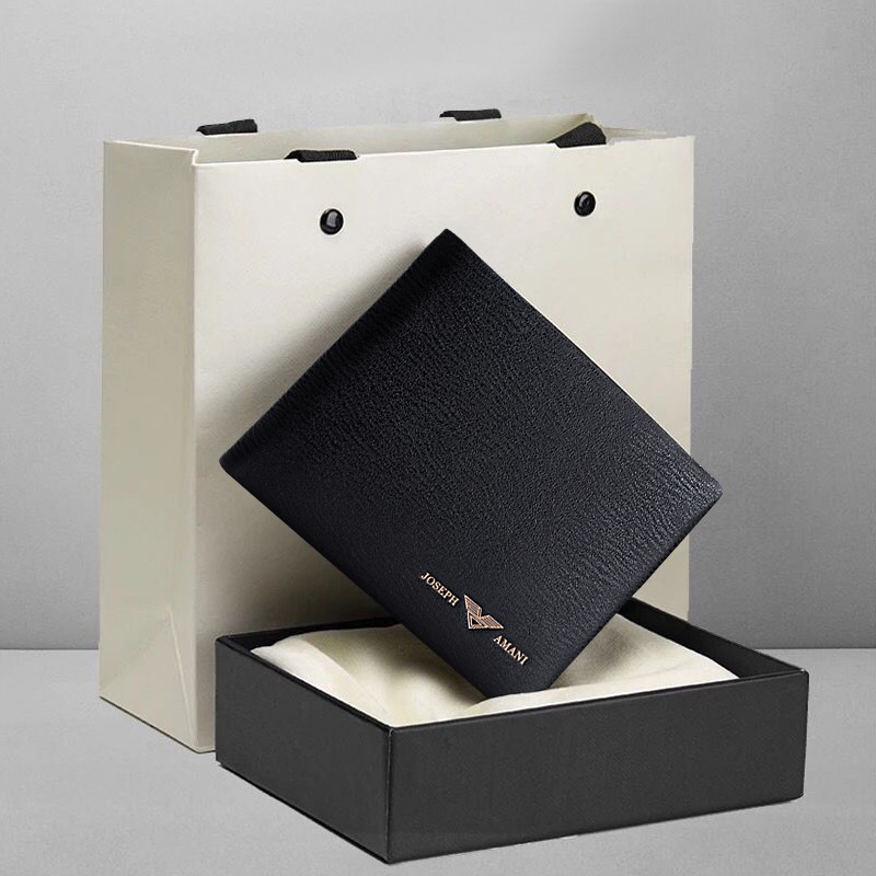 กระเป๋าสตางค์ผู้ชายของแท้ Zovan Armani ผู้ชายสั้นกระเป๋าสตางค์กระเป๋า ...