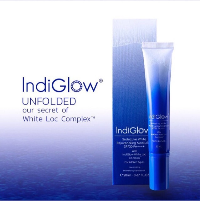 ส่งฟรี Indiglow Seductive White Rejuvenating Moisturizer SPF30 PA (20 ...