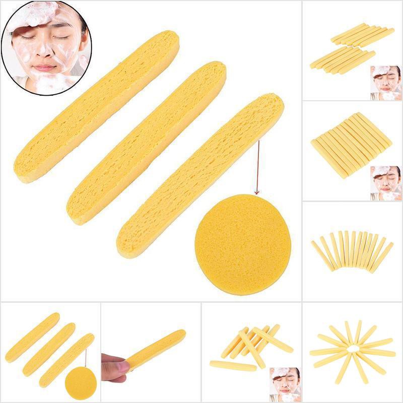 【aosu•OAS】12pcs Compressed Facial Cleaning Wash Puff Sponge Stick Face ...