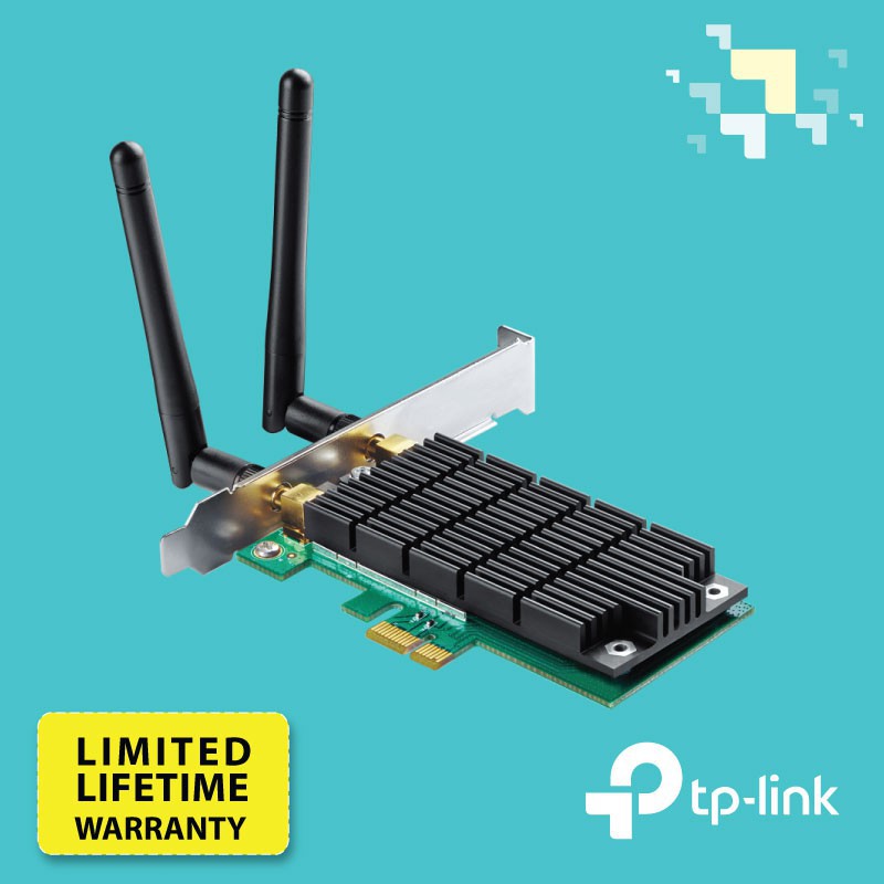 Wireless PCIe Adapter TP-LINK ( Archer T6E ) AC1300 Dual Band | Shopee ...