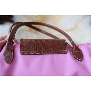 Longchamp le pliage large tote bag pink color กระเป๋าลองชอม ไซส์ L หู ...