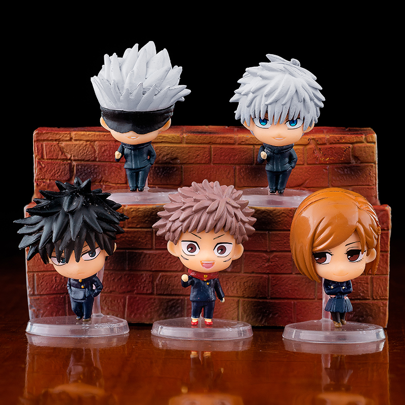 5Pcs Anime Jujutsu Kaisen Action Figure Gojo Satoru Fushiguro Megumi ...