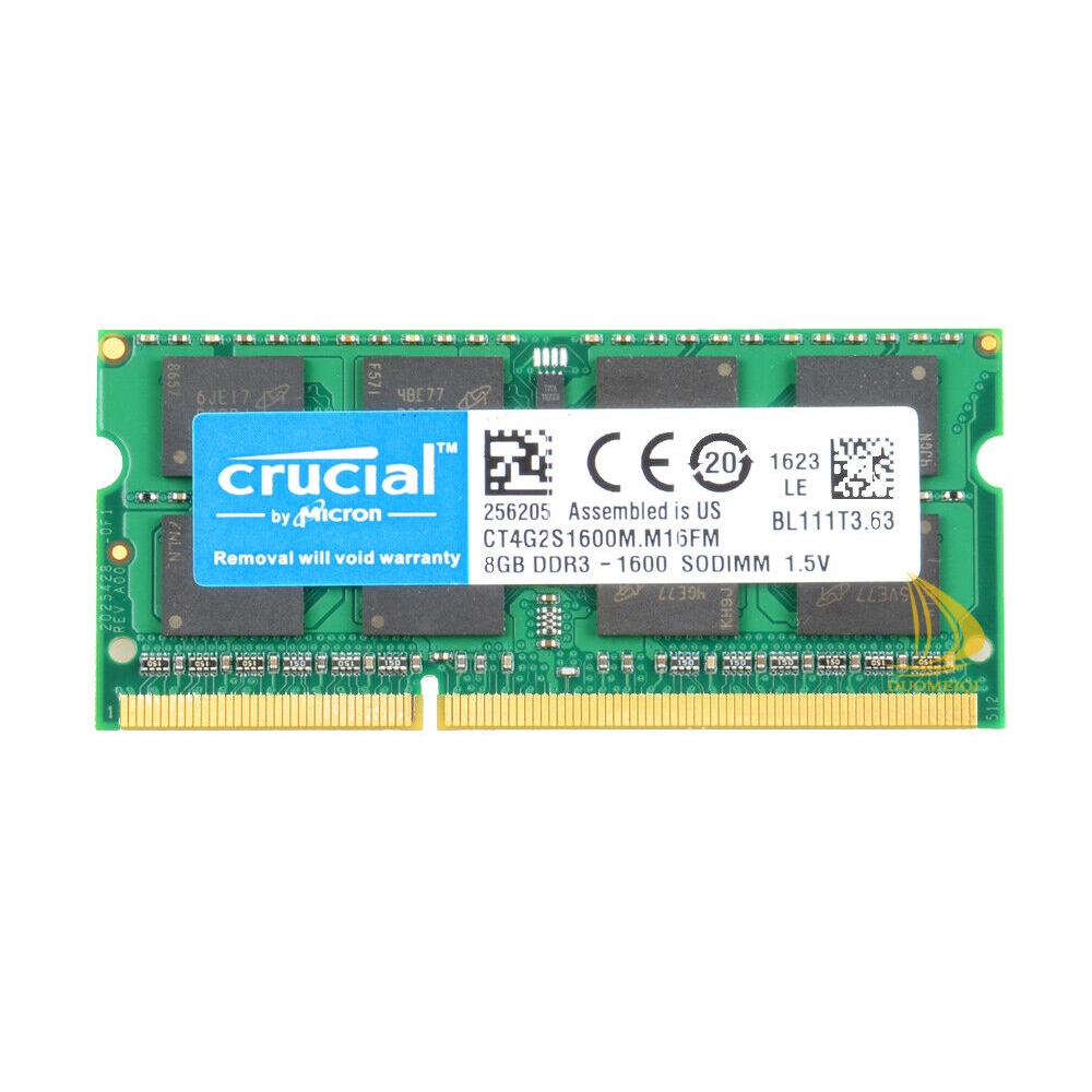 ครูเชียล Crucial 2RX8 8GB 4GB DDR3L DDR3-12800L 12800S 10600S 8500S ...