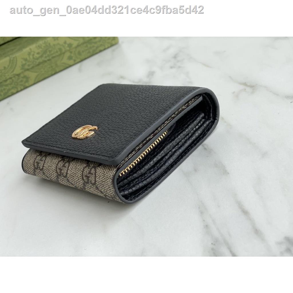 Gucci Wallet Pocket Card Holder Buckle Folding Wallets Men And Women ...