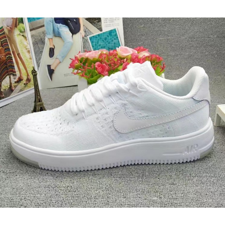 รองเท้ากีฬาผู้ชาย Nike Pure White Air Force One ของแท้ทั้งชายและหญิง ...