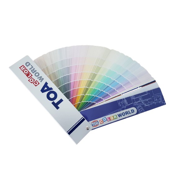 TOA COLOR WORLD ชุดพัดสี ทีโอเอ รุ่นใหม่ (ปกอลูมิเนียม) เฉดสี TOA แคตตา ...