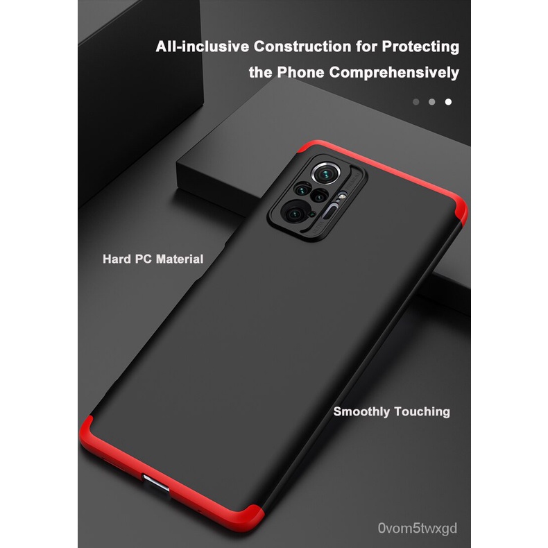 #relaxFor Xiaomi Redmi Note 10 Pro Max 10S Case 360 Degree Full Body ...