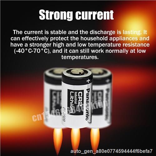 4pcs Panasonic Cr2 Cr15h270 Dlcr2 Elcr2 3v Lithium Battery For Digital Camera Flashlight ...