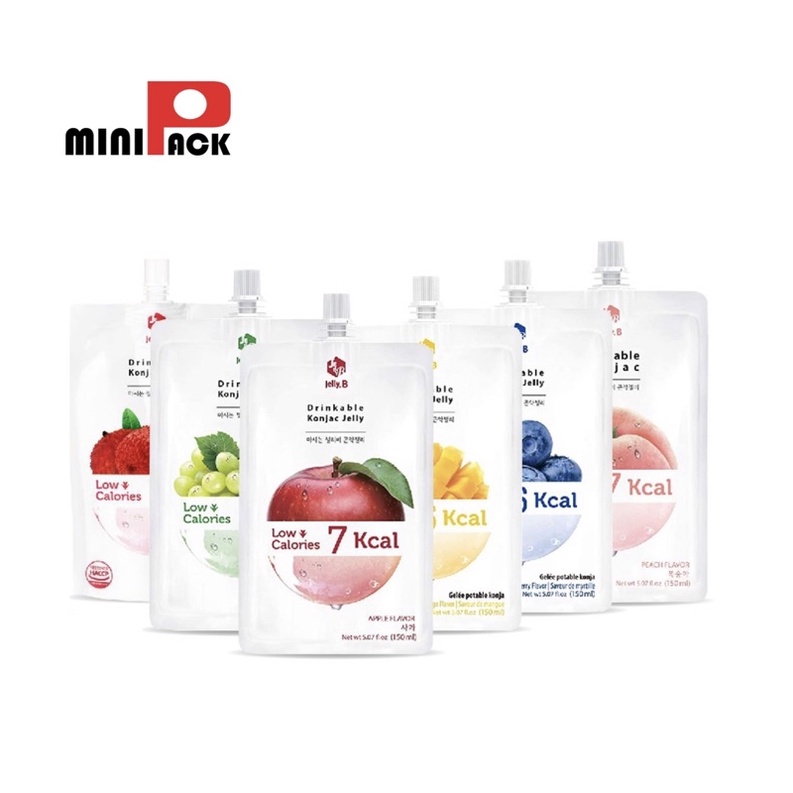 Jelly B น้ำผลไม้ผสมบุก นำเข้าจากเกาหลี แคลเพียงแค่ 5-7 kcal มี 8 รสชาติ ...