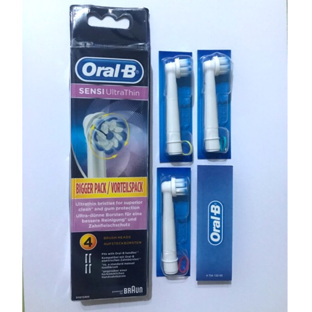 Oral-B Sensi UltraThin หัวแปรงสีฟันไฟฟ้า (แบ่งขาย) | Shopee Thailand