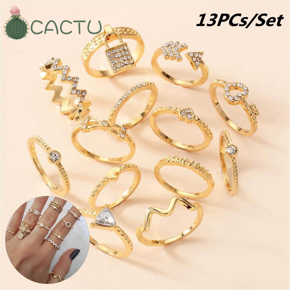 SUBEI 4Pcs /Set Party Ring Valentine's Day Gift Open Ring Joint Ring ...