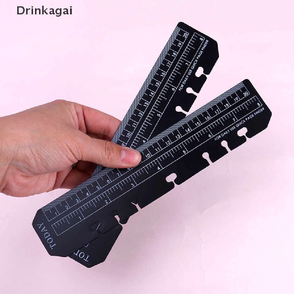 Dri A5 A6 A7 2pcs Black White Bookmark Rulers Spiral Notebook Quick ...