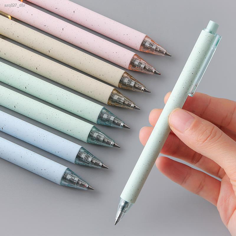 คุณภาพสูงSimple girl s heart ball type press student gel pen wheat ...