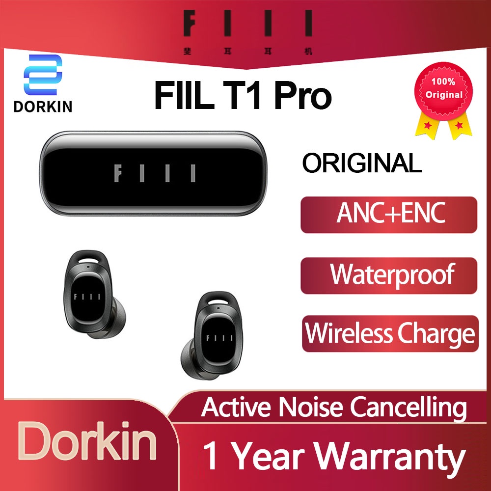 Original Fiil T1 Pro T2 Pro หูฟังบลูทูธไร้สายลดเสียงรบกวนพร้อมไมโครโฟน ...