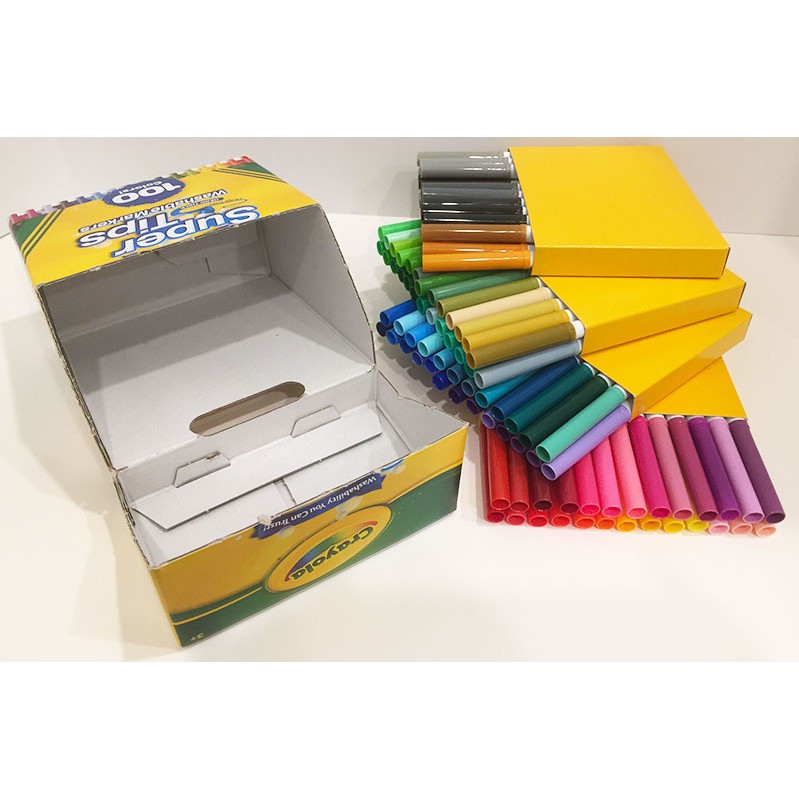 Crayola Super Tips 10 / 20/ 50 / 100 สี รับประกันสินค้า ของแท้100% ...
