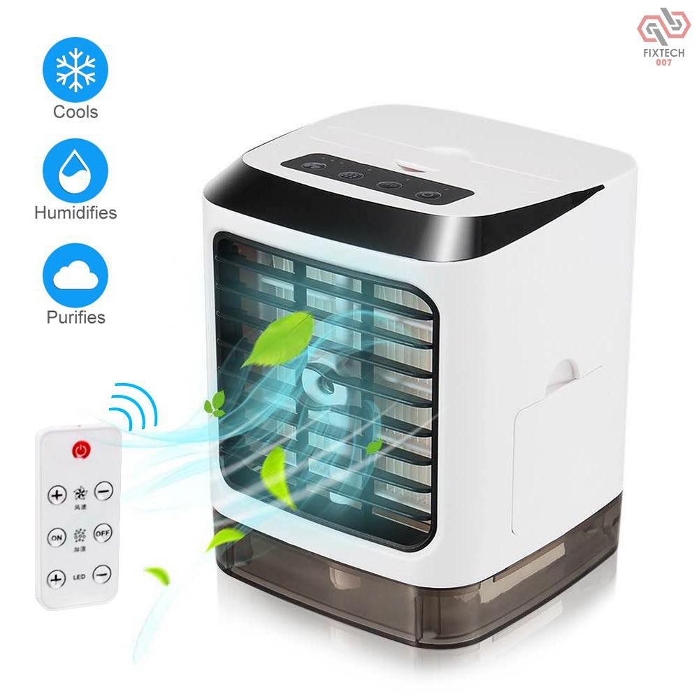 ♝USB Desk Mini Fan Portable Air Cooler Fan Air Conditioner Light ...