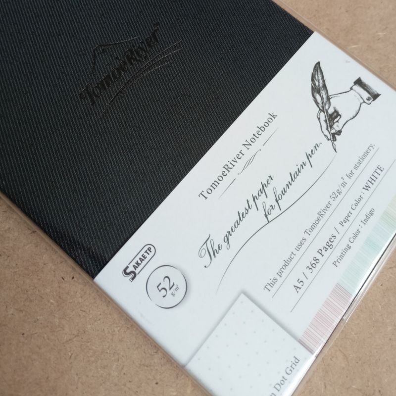 TOMOE RIVER 52 gms HARD COVER NOTEBOOK - A5 - 368 Pgs - DOT GRID ...