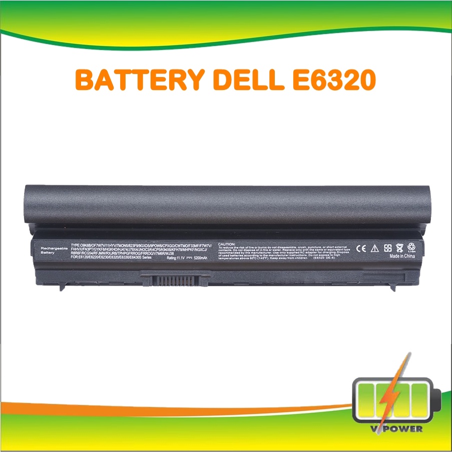 BATTERY DELL E6320 E6120 E6220 E6230 E6330 E6430 แบตเตอรี่โน๊ตบุ๊ค เดล เทียบ (OEM) - td ...