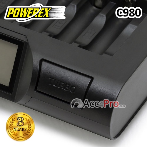 PoweRex MH-C980 C801D แท่นชาร์จ 1-8 ก้อน ชาร์จเร็ว1 ชม.แยกก้อนอิสระ ...