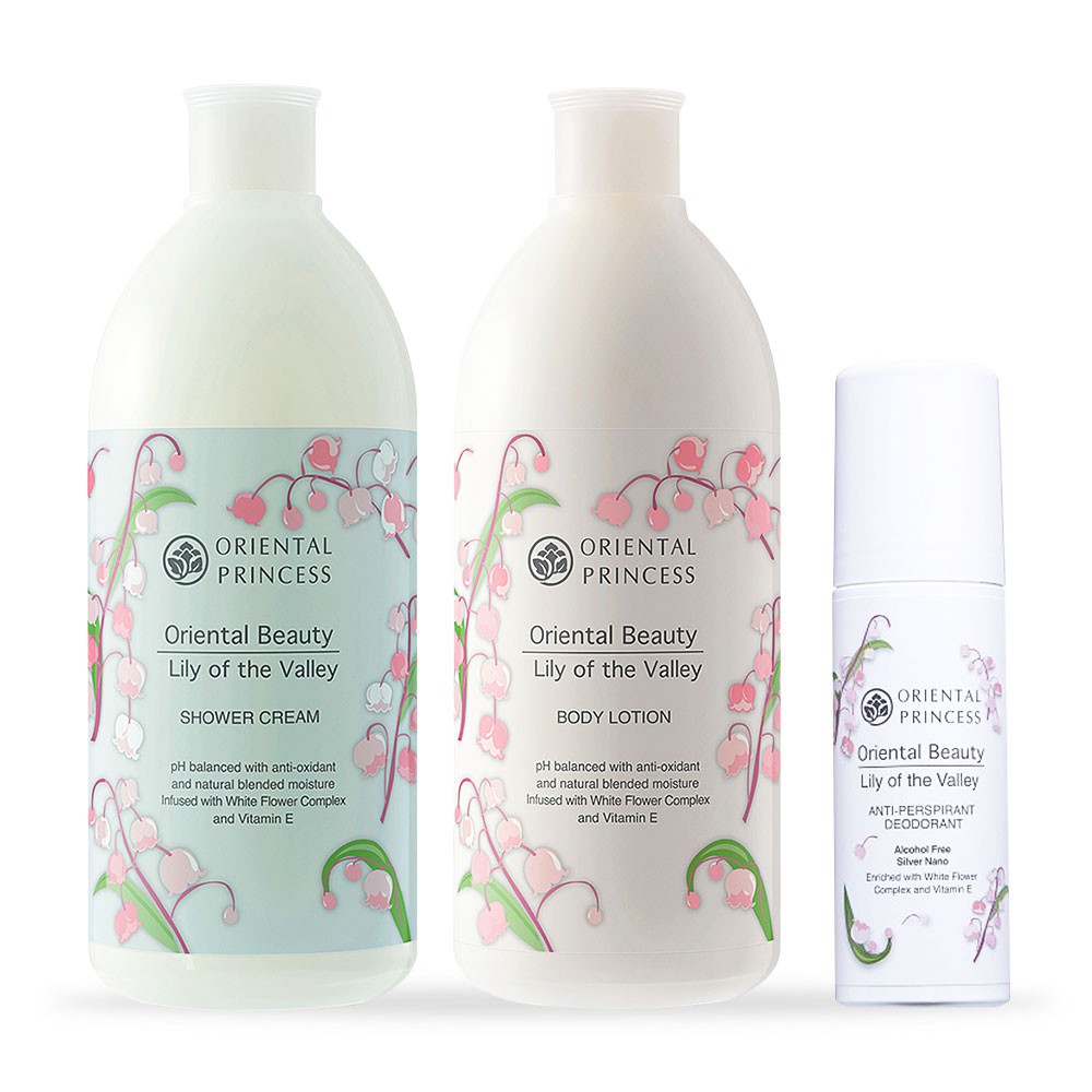 Oriental Princess Beauty Lily of the Valley Set 3 Items (Shower Cream ...