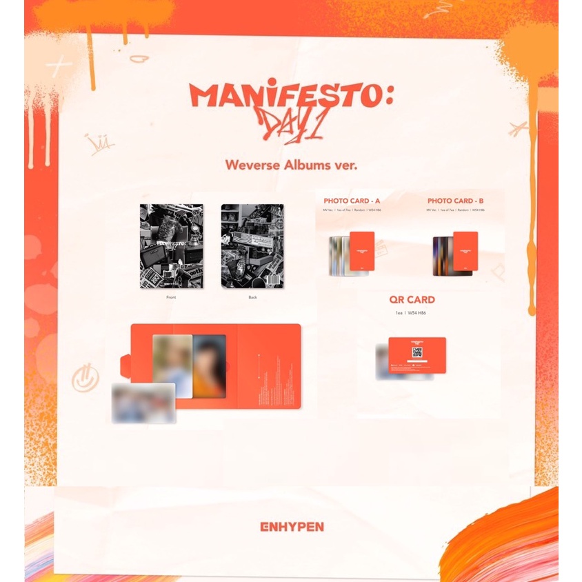 [ENHYPEN] เปิดพรี อัลบั้ม 'MANIFESTO' : DAY 1 /ENGENE / Weverse Album ...
