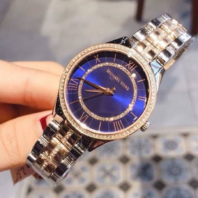 พร้อมส่ง นาฬิกา Mk รุ่น Michael Kors Lauryn MK3929 สีหน้าปัด น้ำเงิน ...