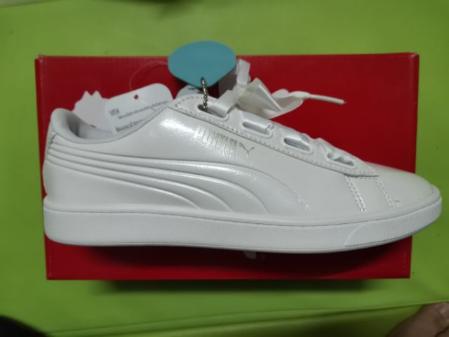 รองเท้าผ้าใบ Puma (พูม่า) Vikky สีขาว - pui.cute - ThaiPick