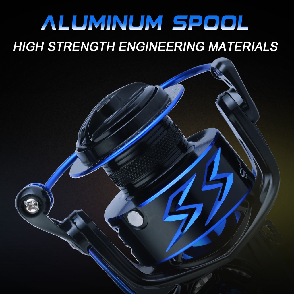 Sougayilang Ultra Light Smooth Spinning Fishing Reel 6.2 1 Gear Ratio ...