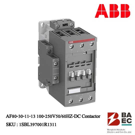 ABB Contactor AF80-30-11-13 100-250V50/60HZ-DC | Shopee Thailand
