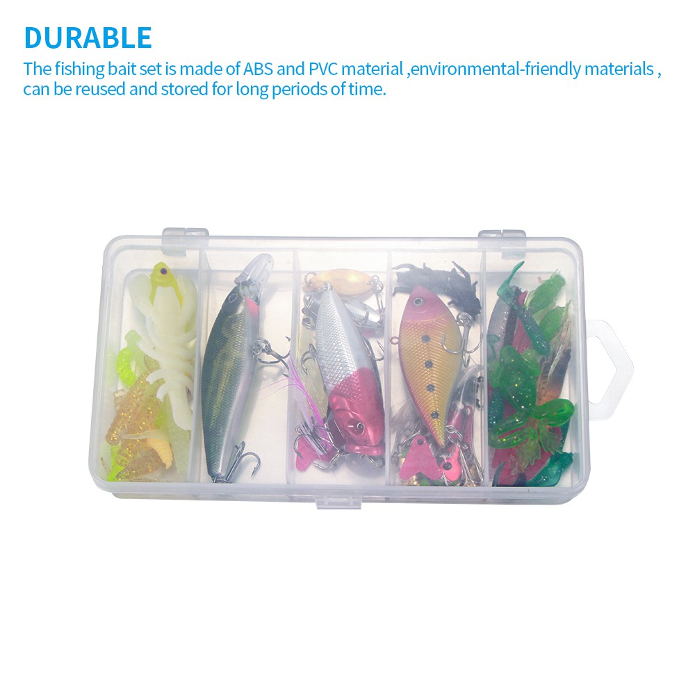 HK- Fishing Bait 78pcs Set Fishing Bait Fishing Gear Sub-Bait ...