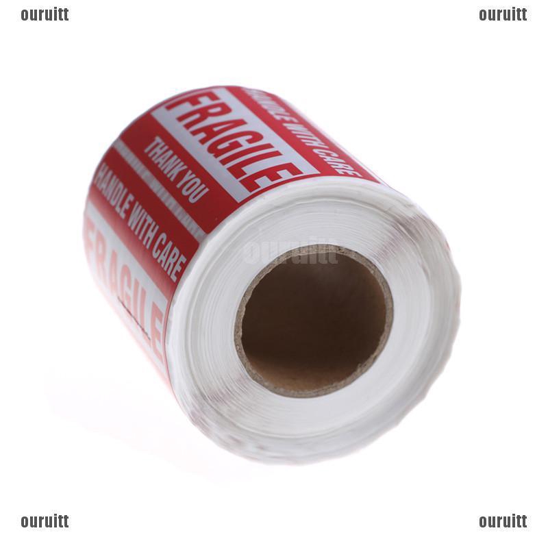 SP 500Pcs/Roll Fragile Shipping Mailing Handle with Care Stickers 2*3 ...
