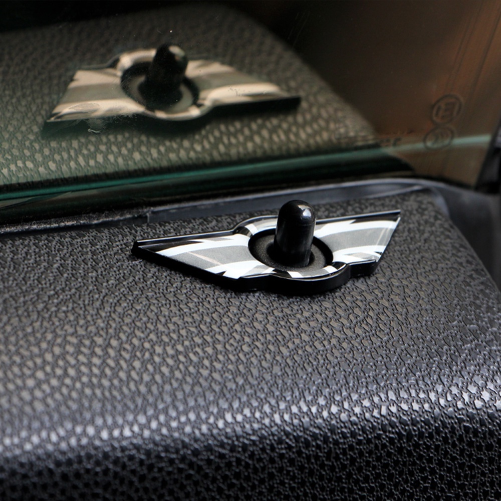 1Pair Car Window Door Pin Lock Stickers Decor For Mini Cooper S JCW One ...