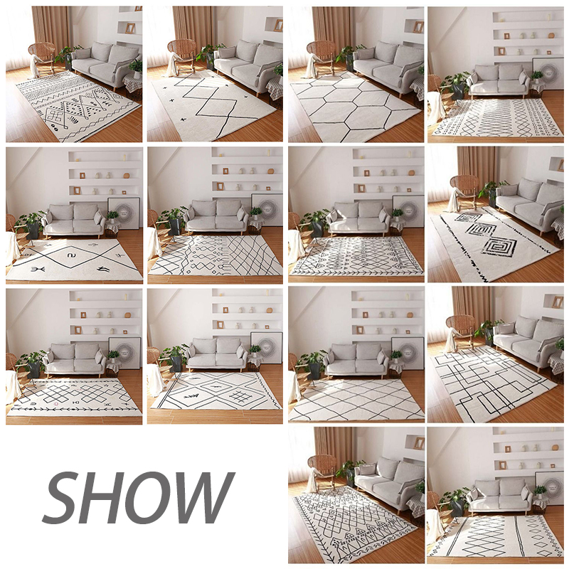 Short pile carpet living room carpet Nordic style imitating cashmere ...