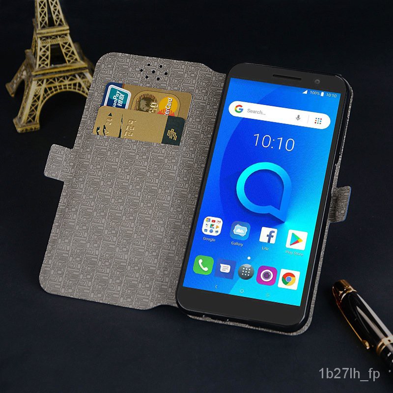 เคสโทรศัพท์Alcatel 1โทรศัพท์หนังกรณี clamshell Alcatel1ชุดโทรศัพท์ ...