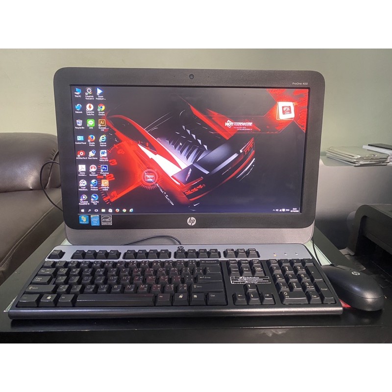 HP ProOne 400 G1 All-in-One I5-G4 RAM 4 SSD 120GB. มือสองพร้อมใช้งาน ...
