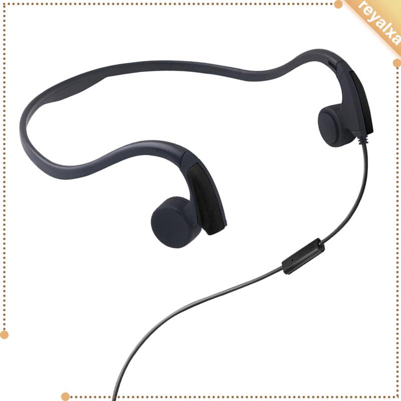 Bone Conduction Wired Headset Voice Control with Mic Neckband Headset ...