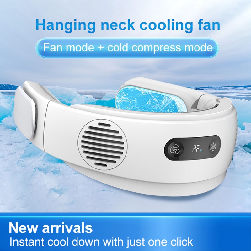 Wearable Mini Air Conditioner Ventilator Portable USB Hanging Neck Fan ...
