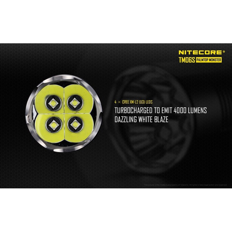 ไฟฉาย Nitecore Tm 06 S แบตเตอรี่ + ที่ชาร์จ I4 4000 Lms - manbuy.th ...