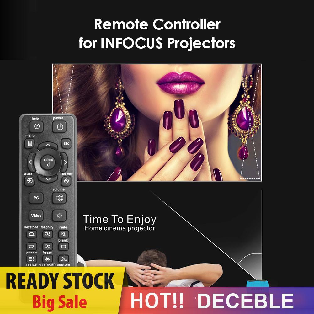 รีโมตคอนโทรลโปรเจคเตอร์ แบบเปลี่ยน สําหรับ InFocus IN112 IN114 IN124 ...