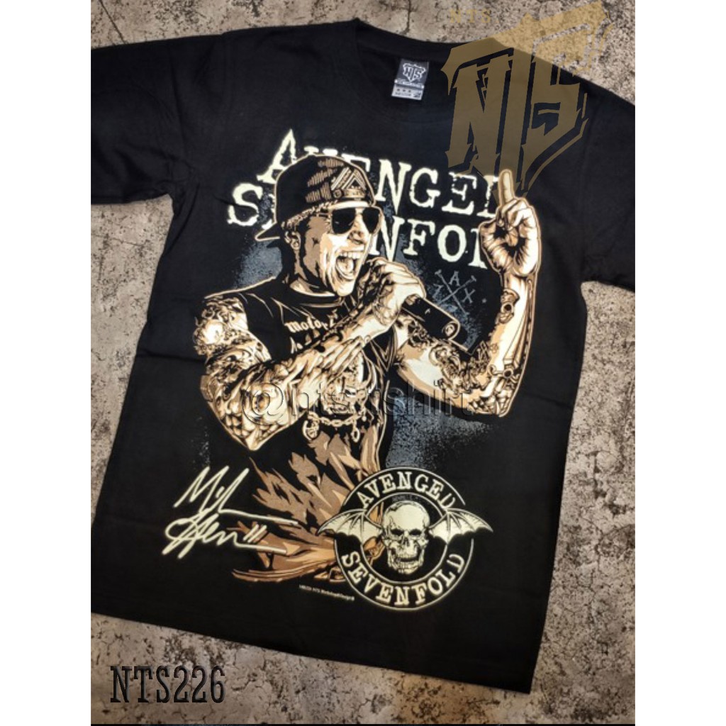 NTS 226 A7X Avenged ROCK เสื้อยืด เสื้อวง เสื้อดำ สกรีนลายอย่างดี ผ้า ...