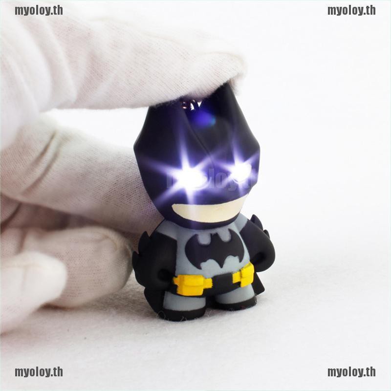 MYO New arrive Batman keychain Led keychain with sound Flashlight cool ...