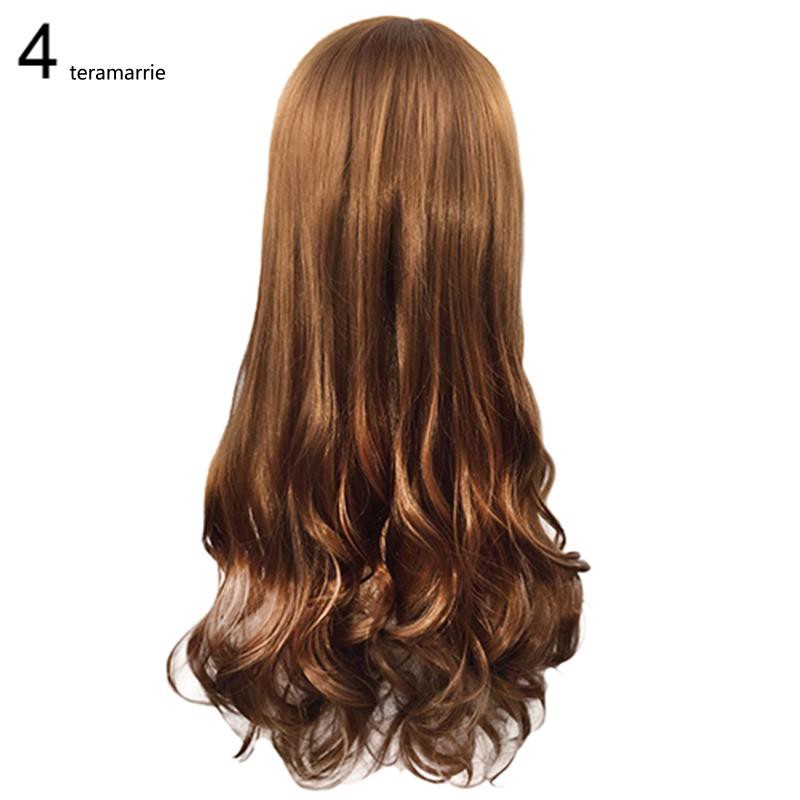 TMAR_Women Fashion Lolita Curly Wavy Long Full Wig Heat Resistant ...