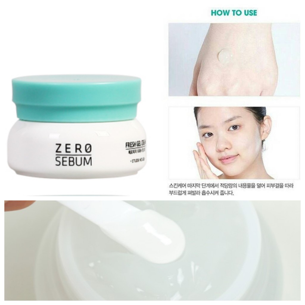 Etude zero sebum fresh gel cream 10ml - minty21 - ThaiPick