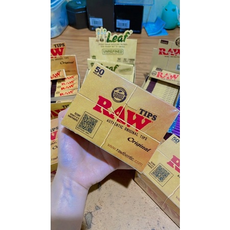 Raw Tips original ก้นกรอง 1 กล่อง (50 ชิ้น) พร้อมส่ง - gancha.official - ThaiPick