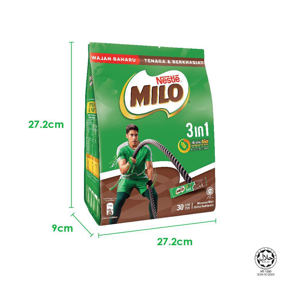Nestle MILO 3 in 1 Activ-Go (33g x 30s x 2 Packs) 9NvT - cvmi7l3s5p ...